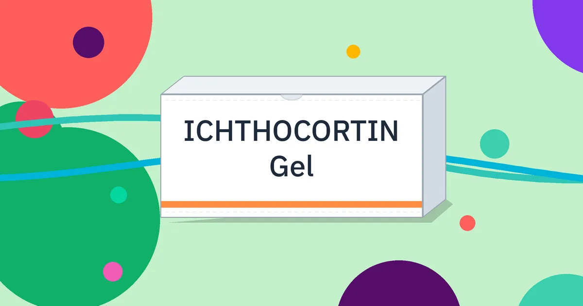 Symbolbild: Packung mit der Aufschrift ICHTHOCORTIN Gel (PZN 02238622) – Verfügbarkeit und Bezug in Apotheken in Frankfurt am Main