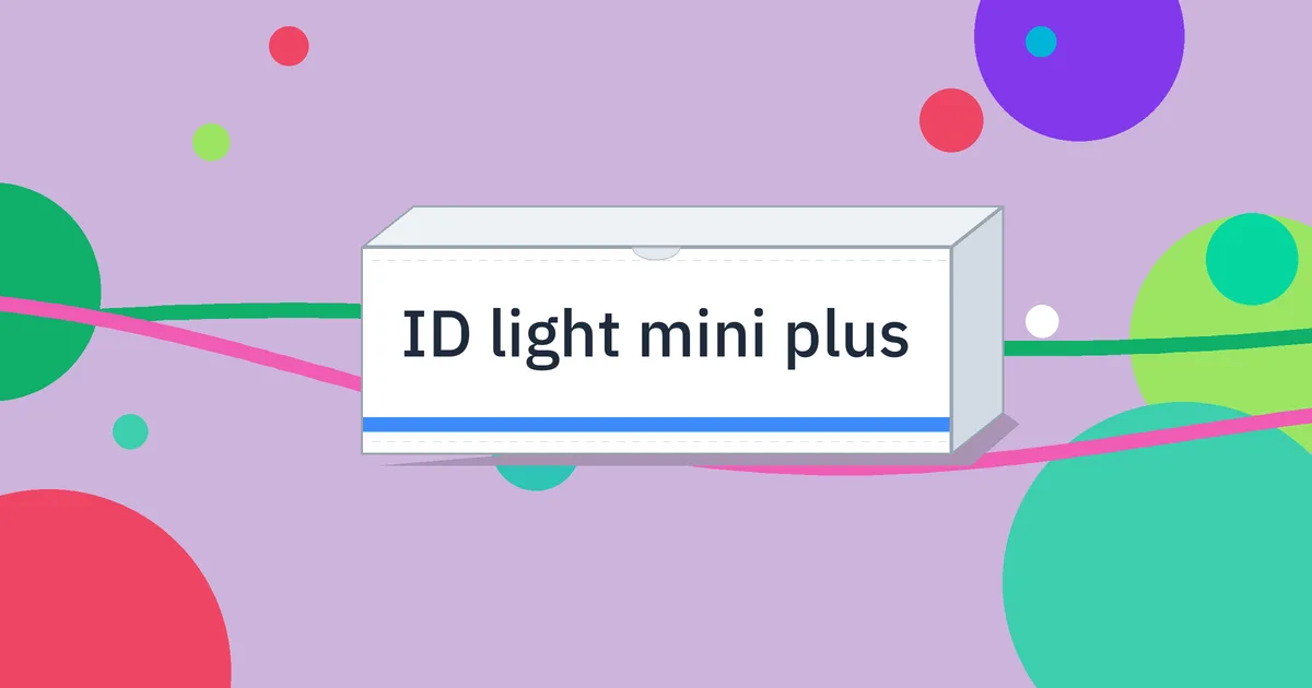 Symbolbild: Packung mit der Aufschrift ID light mini plus (PZN 09895866) – Verfügbarkeit und Bezug in Apotheken in Frankfurt am Main