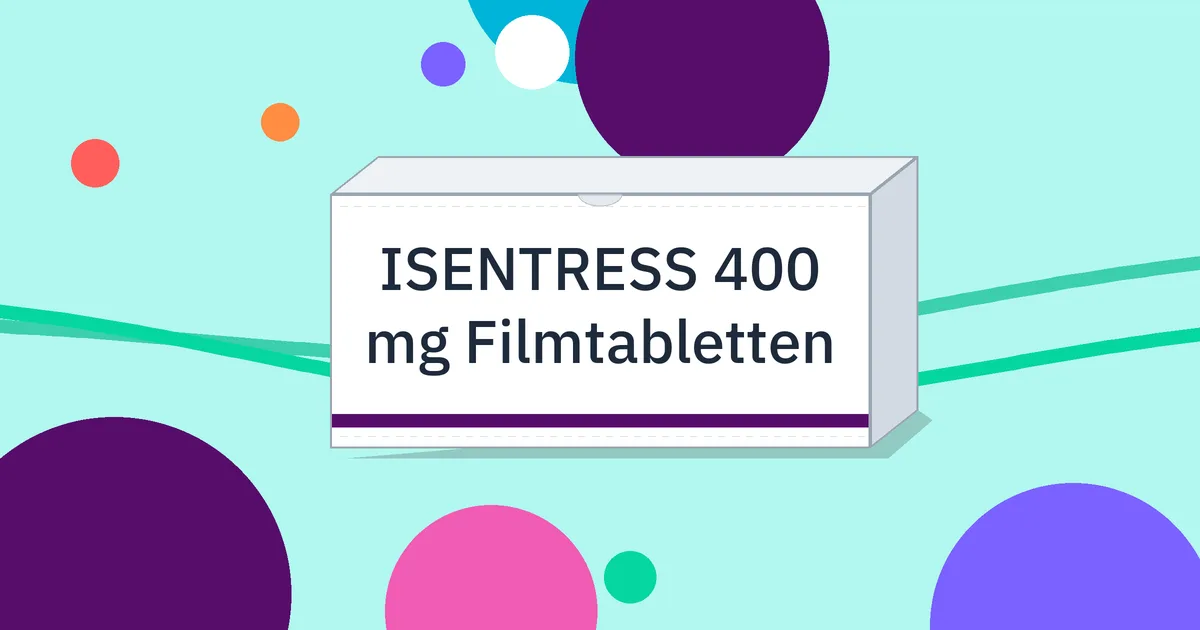 Symbolbild: Packung mit der Aufschrift ISENTRESS 400 mg Filmtabletten (PZN 10329959) – Verfügbarkeit und Bezug in Apotheken in Frankfurt am Main