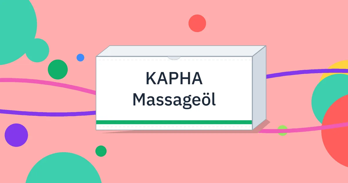 Symbolbild: Packung mit der Aufschrift KAPHA Massageöl (PZN 11860906) – Verfügbarkeit und Bezug in Apotheken in Frankfurt am Main