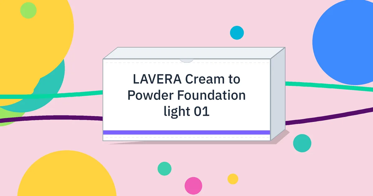 Symbolbild: Packung mit der Aufschrift LAVERA Cream to Powder Foundation light 01 (PZN 17828358) – Verfügbarkeit und Bezug in Apotheken in Frankfurt am Main