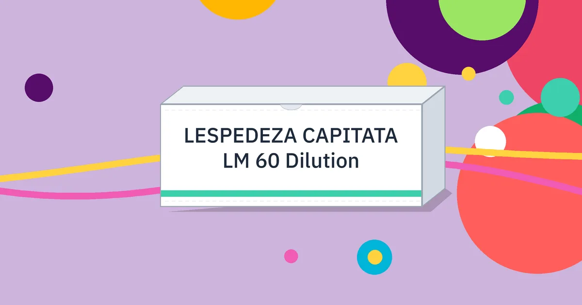 Symbolbild: Packung mit der Aufschrift LESPEDEZA CAPITATA LM 60 Dilution (PZN 13527559) – Verfügbarkeit und Bezug in Apotheken in Frankfurt am Main