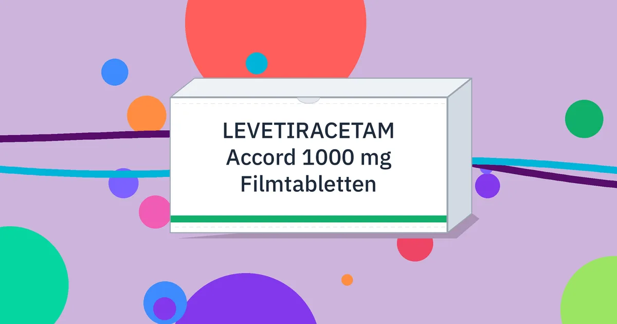 Symbolbild: Packung mit der Aufschrift LEVETIRACETAM Accord 1000 mg Filmtabletten (PZN 11178735) – Verfügbarkeit und Bezug in Apotheken in Frankfurt am Main