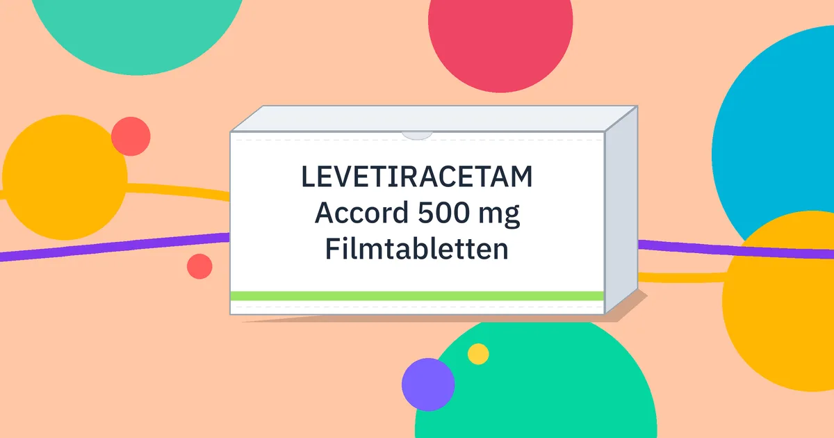 Symbolbild: Packung mit der Aufschrift LEVETIRACETAM Accord 500 mg Filmtabletten (PZN 11178793) – Verfügbarkeit und Bezug in Apotheken in Frankfurt am Main