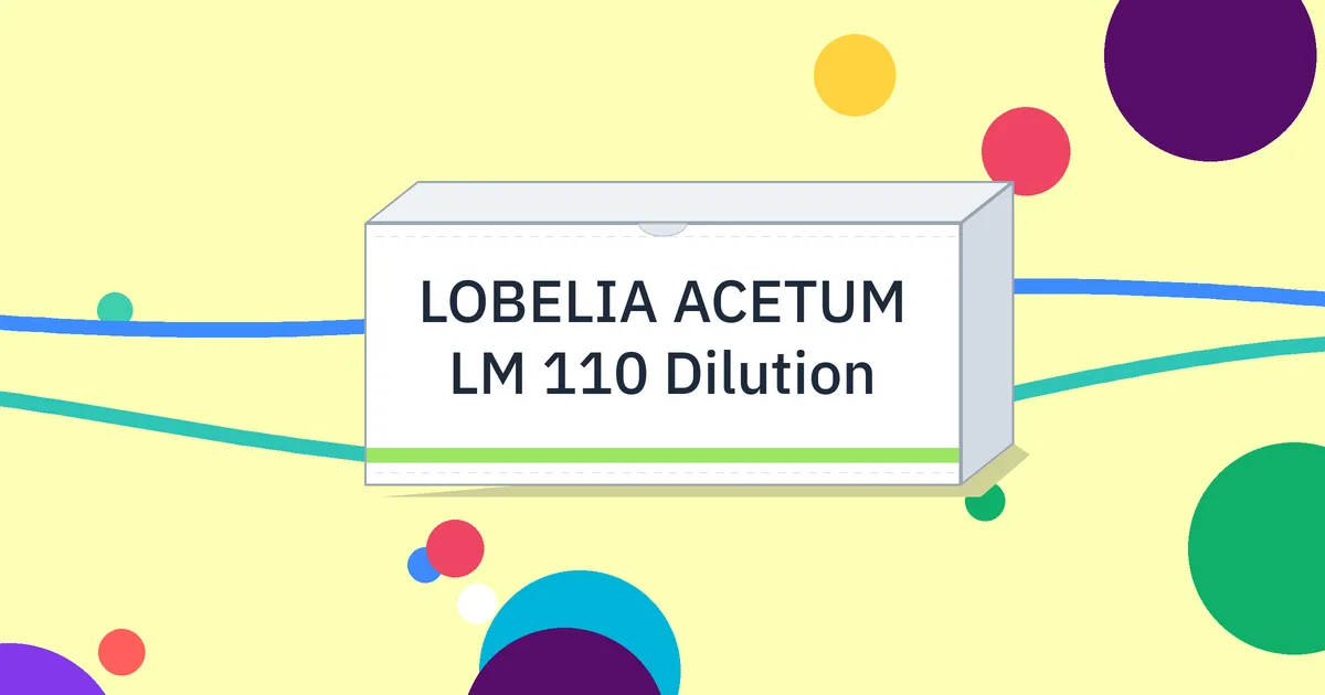 Symbolbild: Packung mit der Aufschrift LOBELIA ACETUM LM 110 Dilution (PZN 13532744) – Verfügbarkeit und Bezug in Apotheken in Frankfurt am Main