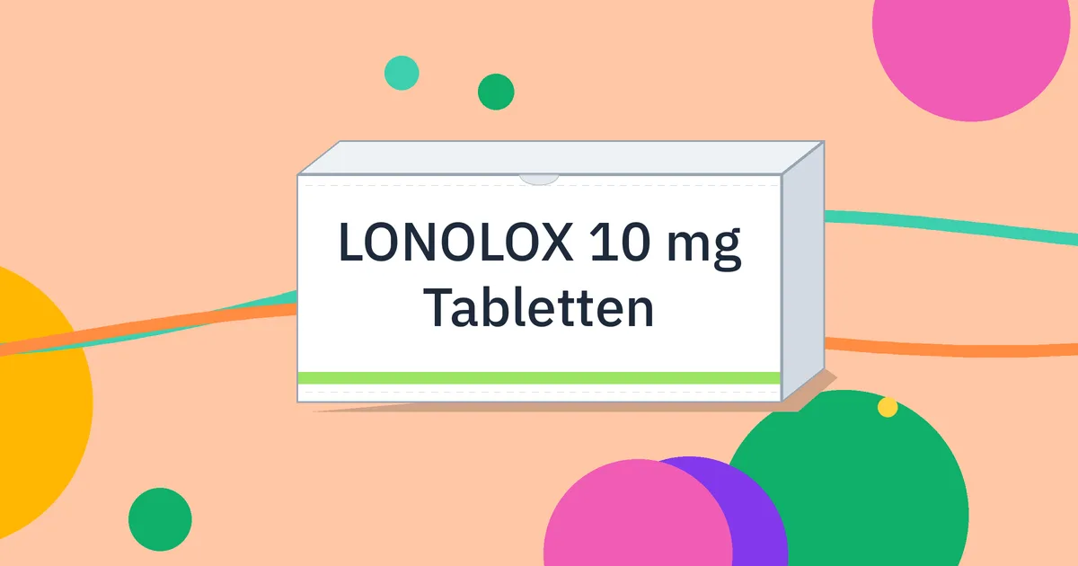 Symbolbild: Packung mit der Aufschrift LONOLOX 10 mg Tabletten (PZN 02492295) – Verfügbarkeit und Bezug in Apotheken in Frankfurt am Main