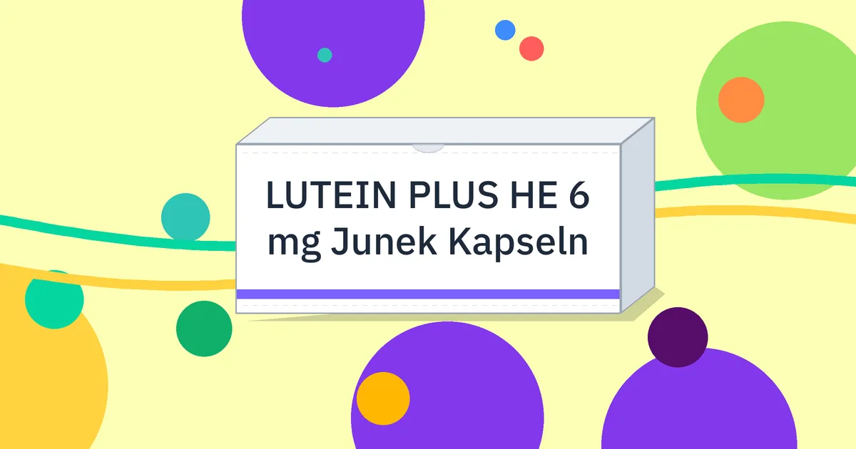Symbolbild: Packung mit der Aufschrift LUTEIN PLUS HE 6 mg Junek Kapseln (PZN 00137466) – Verfügbarkeit und Bezug in Apotheken in Frankfurt am Main
