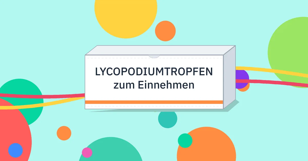 Symbolbild: Packung mit der Aufschrift LYCOPODIUMTROPFEN zum Einnehmen (PZN 11866949) – Verfügbarkeit und Bezug in Apotheken in Frankfurt am Main
