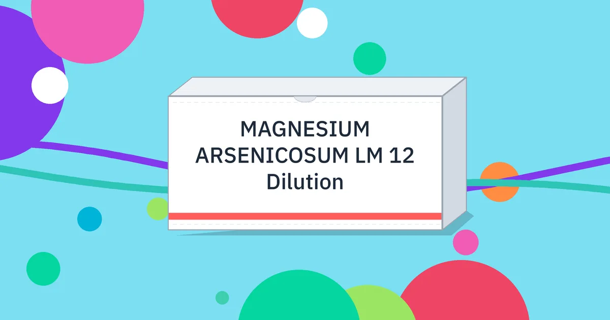 Symbolbild: Packung mit der Aufschrift MAGNESIUM ARSENICOSUM LM 12 Dilution (PZN 12936126) – Verfügbarkeit und Bezug in Apotheken in Frankfurt am Main