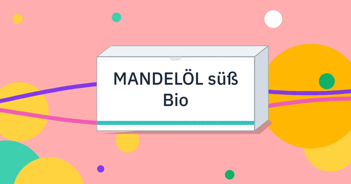 Symbolbild: Packung mit der Aufschrift MANDELÖL süß Bio (PZN 07235367) – Verfügbarkeit und Bezug in Apotheken in Frankfurt am Main