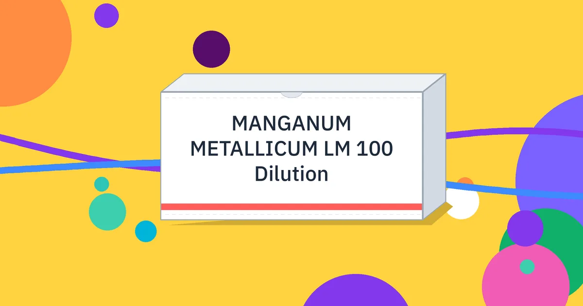 Symbolbild: Packung mit der Aufschrift MANGANUM METALLICUM LM 100 Dilution (PZN 12943528) – Verfügbarkeit und Bezug in Apotheken in Frankfurt am Main