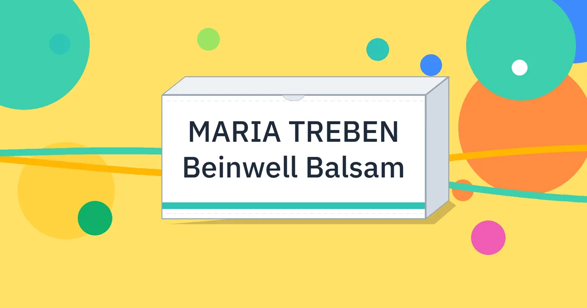 Symbolbild: Packung mit der Aufschrift MARIA TREBEN Beinwell Balsam (PZN 06056237) – Verfügbarkeit und Bezug in Apotheken in Frankfurt am Main