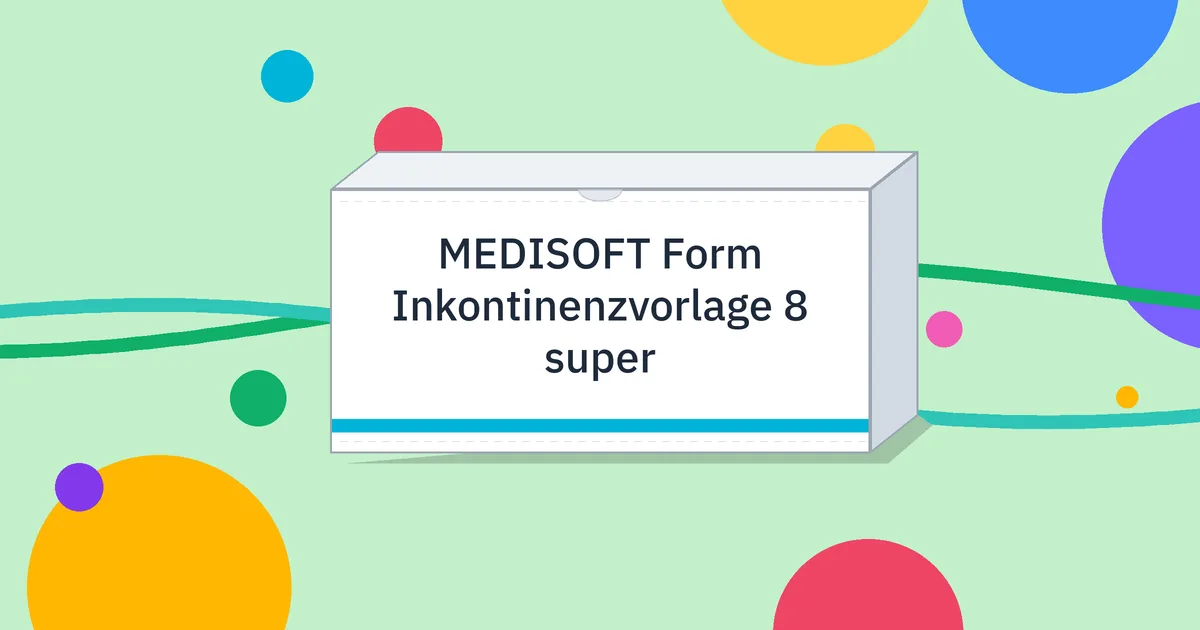 Symbolbild: Packung mit der Aufschrift MEDISOFT Form Inkontinenzvorlage 8 super (PZN 20174877) – Verfügbarkeit und Bezug in Apotheken in Frankfurt am Main