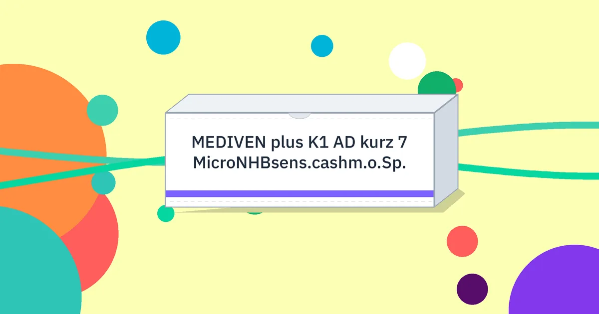 Symbolbild: Packung mit der Aufschrift MEDIVEN plus K1 AD kurz 7 MicroNHBsens.cashm.o.Sp. (PZN 15906462) – Verfügbarkeit und Bezug in Apotheken in Frankfurt am Main