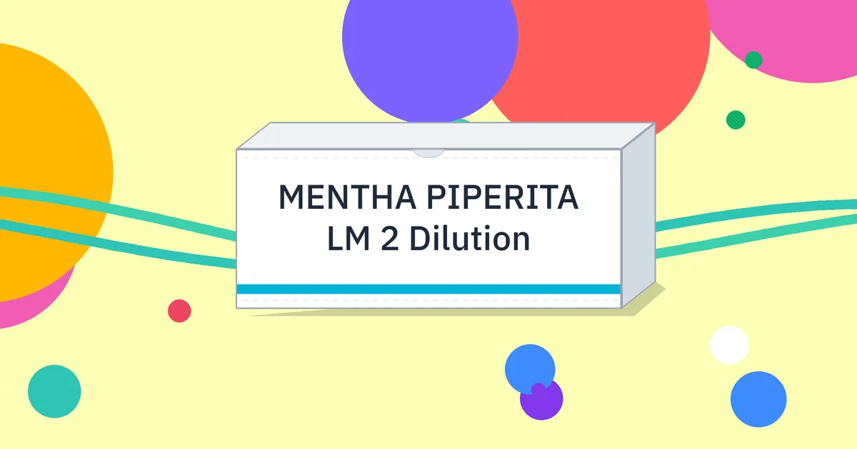 Symbolbild: Packung mit der Aufschrift MENTHA PIPERITA LM 2 Dilution (PZN 13604076) – Verfügbarkeit und Bezug in Apotheken in Frankfurt am Main