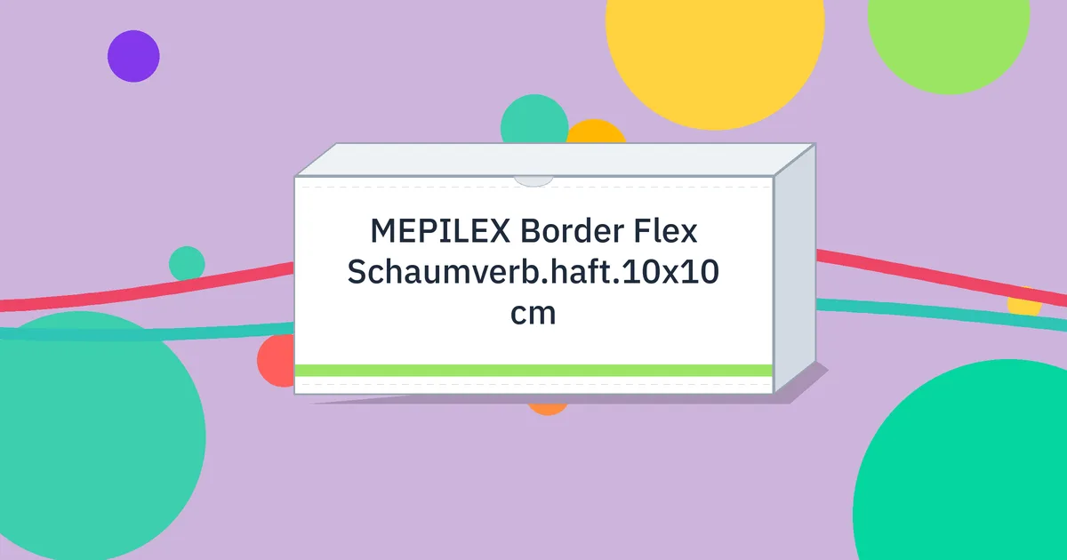 Symbolbild: Packung mit der Aufschrift MEPILEX Border Flex Schaumverb.haft.10x10 cm (PZN 18399971) – Verfügbarkeit und Bezug in Apotheken in Frankfurt am Main