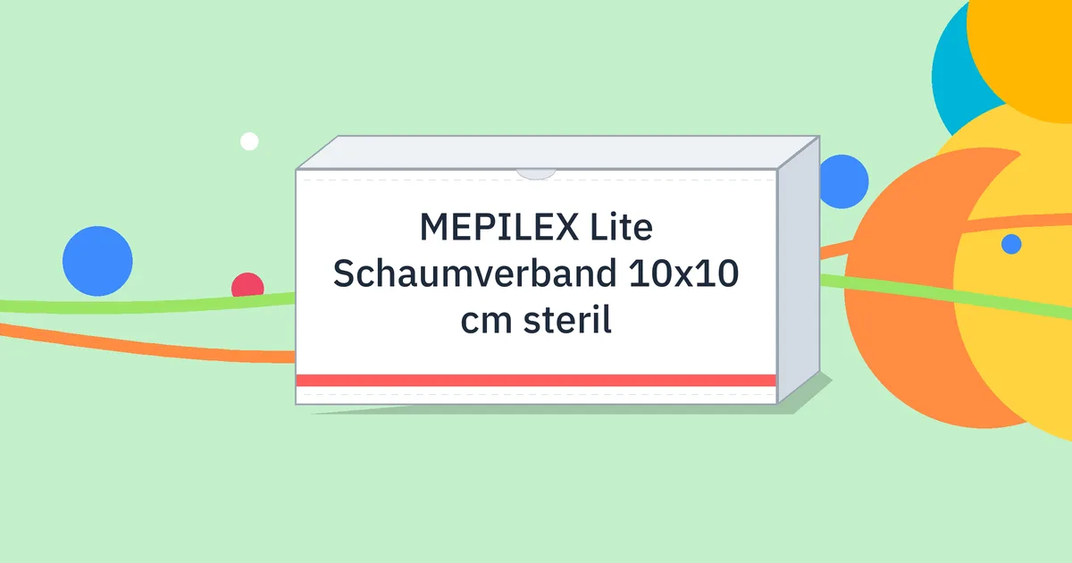 Symbolbild: Packung mit der Aufschrift MEPILEX Lite Schaumverband 10x10 cm steril (PZN 13902017) – Verfügbarkeit und Bezug in Apotheken in Frankfurt am Main