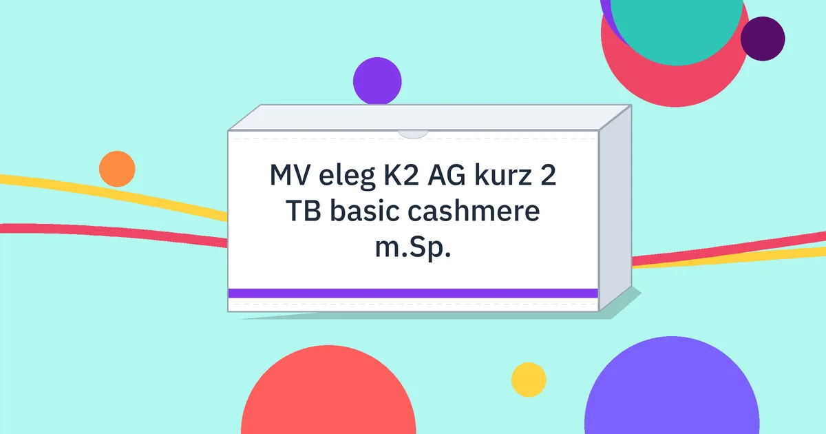 Symbolbild: Packung mit der Aufschrift MV eleg K2 AG kurz 2 TB basic cashmere m.Sp. (PZN 14676669) – Verfügbarkeit und Bezug in Apotheken in Frankfurt am Main