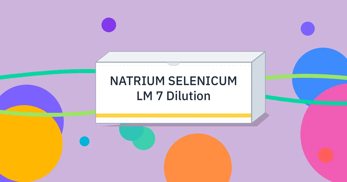 Symbolbild: Packung mit der Aufschrift NATRIUM SELENICUM LM 7 Dilution (PZN 13616702) – Verfügbarkeit und Bezug in Apotheken in Frankfurt am Main