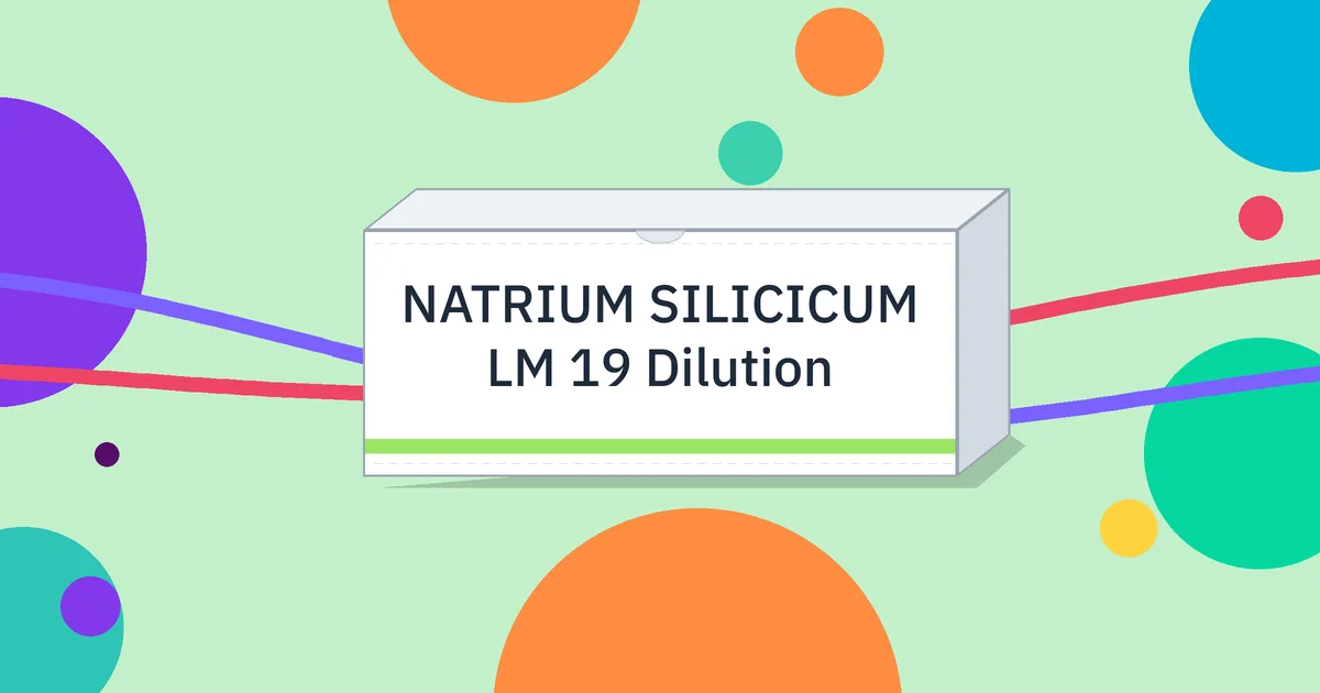 Symbolbild: Packung mit der Aufschrift NATRIUM SILICICUM LM 19 Dilution (PZN 12966908) – Verfügbarkeit und Bezug in Apotheken in Frankfurt am Main