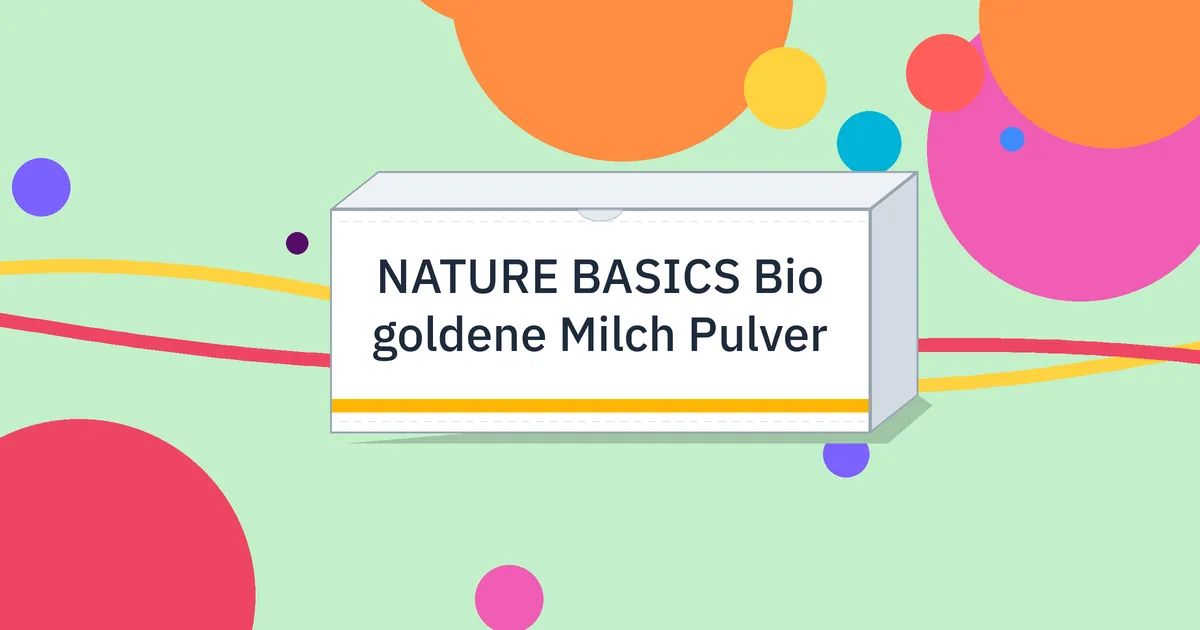 Symbolbild: Packung mit der Aufschrift NATURE BASICS Bio goldene Milch Pulver (PZN 18306952) – Verfügbarkeit und Bezug in Apotheken in Frankfurt am Main
