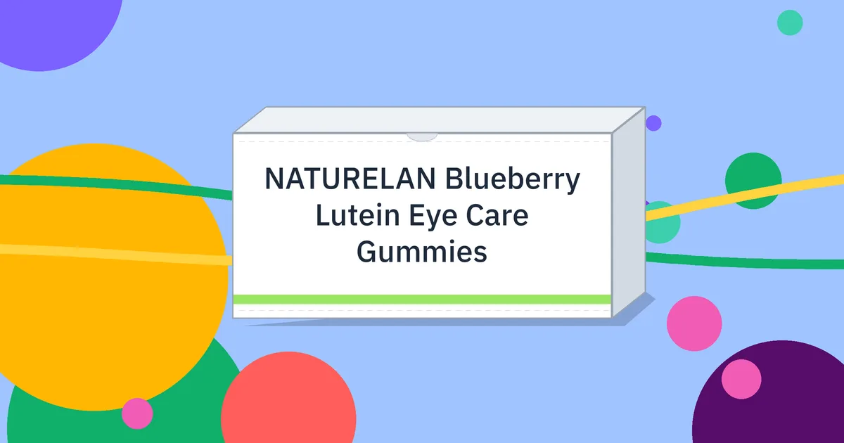 Symbolbild: Packung mit der Aufschrift NATURELAN Blueberry Lutein Eye Care Gummies (PZN 19844019) – Verfügbarkeit und Bezug in Apotheken in Frankfurt am Main