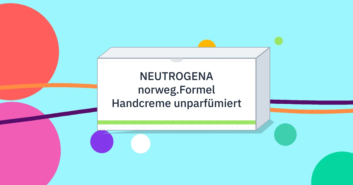 Symbolbild: Packung mit der Aufschrift NEUTROGENA norweg.Formel Handcreme unparfümiert (PZN 01567832) – Verfügbarkeit und Bezug in Apotheken in Frankfurt am Main