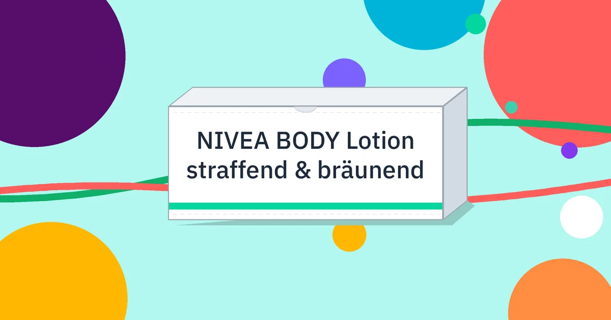 Symbolbild: Packung mit der Aufschrift NIVEA BODY Lotion straffend & bräunend (PZN 16603404) – Verfügbarkeit und Bezug in Apotheken in Frankfurt am Main