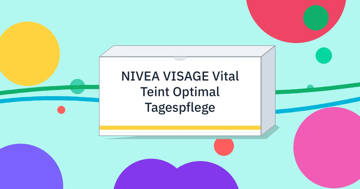 Symbolbild: Packung mit der Aufschrift NIVEA VISAGE Vital Teint Optimal Tagespflege (PZN 11327879) – Verfügbarkeit und Bezug in Apotheken in Frankfurt am Main