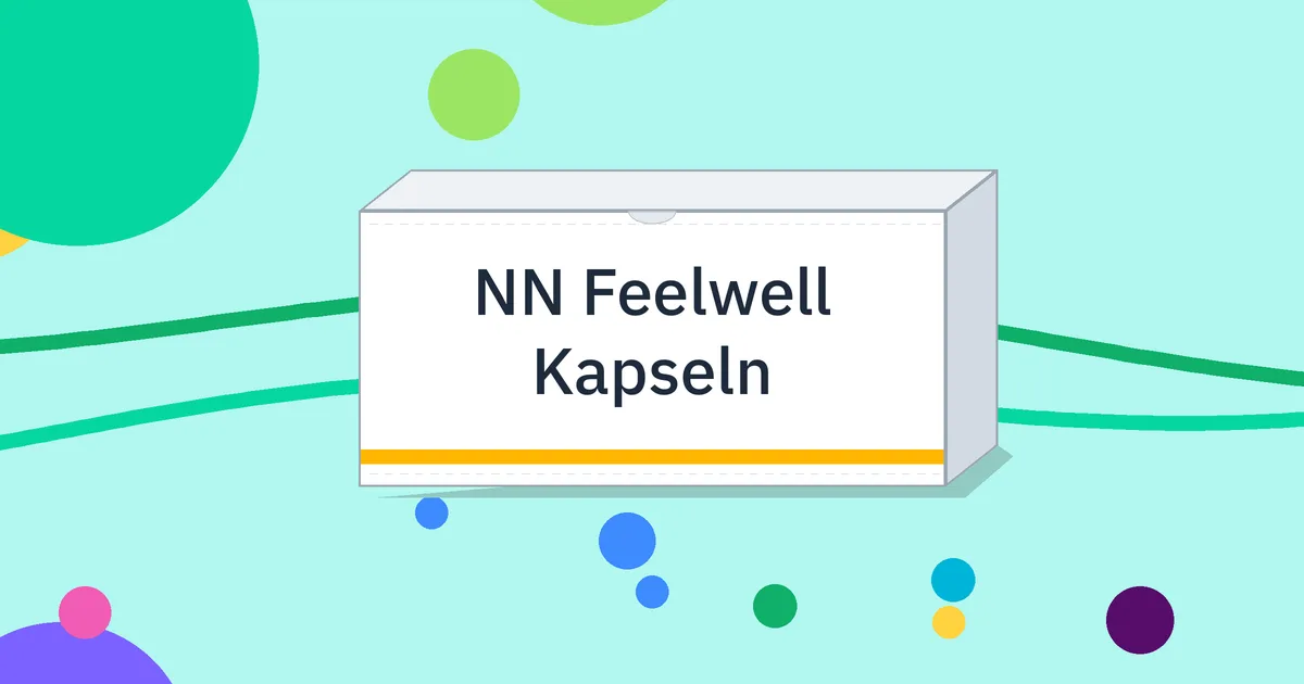 Symbolbild: Packung mit der Aufschrift NN Feelwell Kapseln (PZN 15321425) – Verfügbarkeit und Bezug in Apotheken in Frankfurt am Main