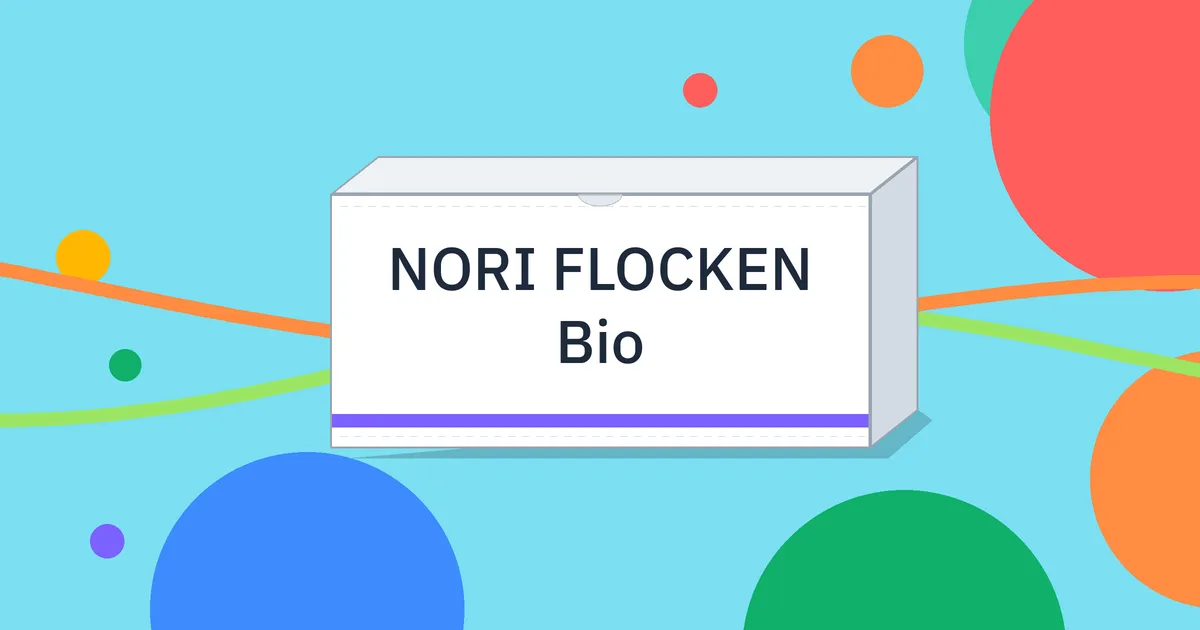 Symbolbild: Packung mit der Aufschrift NORI FLOCKEN Bio (PZN 16839087) – Verfügbarkeit und Bezug in Apotheken in Frankfurt am Main