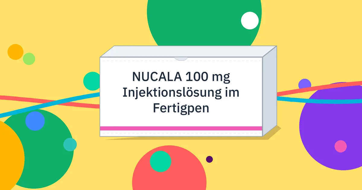 Symbolbild: Packung mit der Aufschrift NUCALA 100 mg Injektionslösung im Fertigpen (PZN 16856588) – Verfügbarkeit und Bezug in Apotheken in Frankfurt am Main