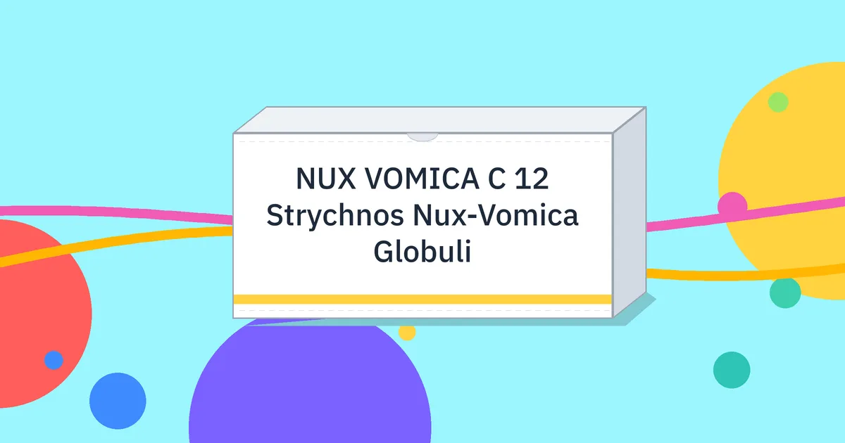 Symbolbild: Packung mit der Aufschrift NUX VOMICA C 12 Strychnos Nux-Vomica Globuli (PZN 16670659) – Verfügbarkeit und Bezug in Apotheken in Frankfurt am Main