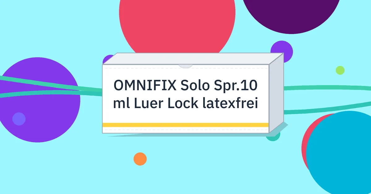 Symbolbild: Packung mit der Aufschrift OMNIFIX Solo Spr.10 ml Luer Lock latexfrei (PZN 15746248) – Verfügbarkeit und Bezug in Apotheken in Frankfurt am Main