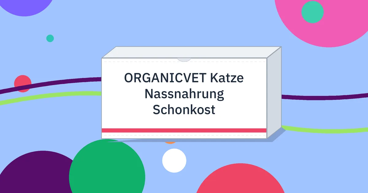 Symbolbild: Packung mit der Aufschrift ORGANICVET Katze Nassnahrung Schonkost (PZN 12376147) – Verfügbarkeit und Bezug in Apotheken in Frankfurt am Main