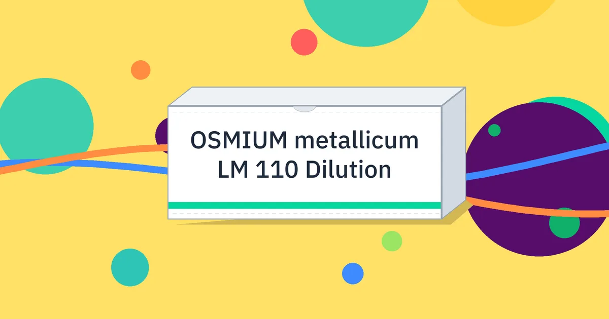 Symbolbild: Packung mit der Aufschrift OSMIUM metallicum LM 110 Dilution (PZN 12974291) – Verfügbarkeit und Bezug in Apotheken in Frankfurt am Main