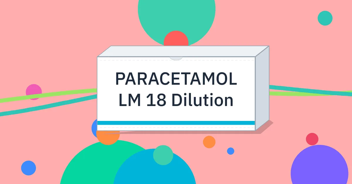 Symbolbild: Packung mit der Aufschrift PARACETAMOL LM 18 Dilution (PZN 12976373) – Verfügbarkeit und Bezug in Apotheken in Frankfurt am Main