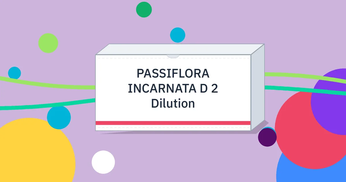 Symbolbild: Packung mit der Aufschrift PASSIFLORA INCARNATA D 2 Dilution (PZN 02124781) – Verfügbarkeit und Bezug in Apotheken in Frankfurt am Main