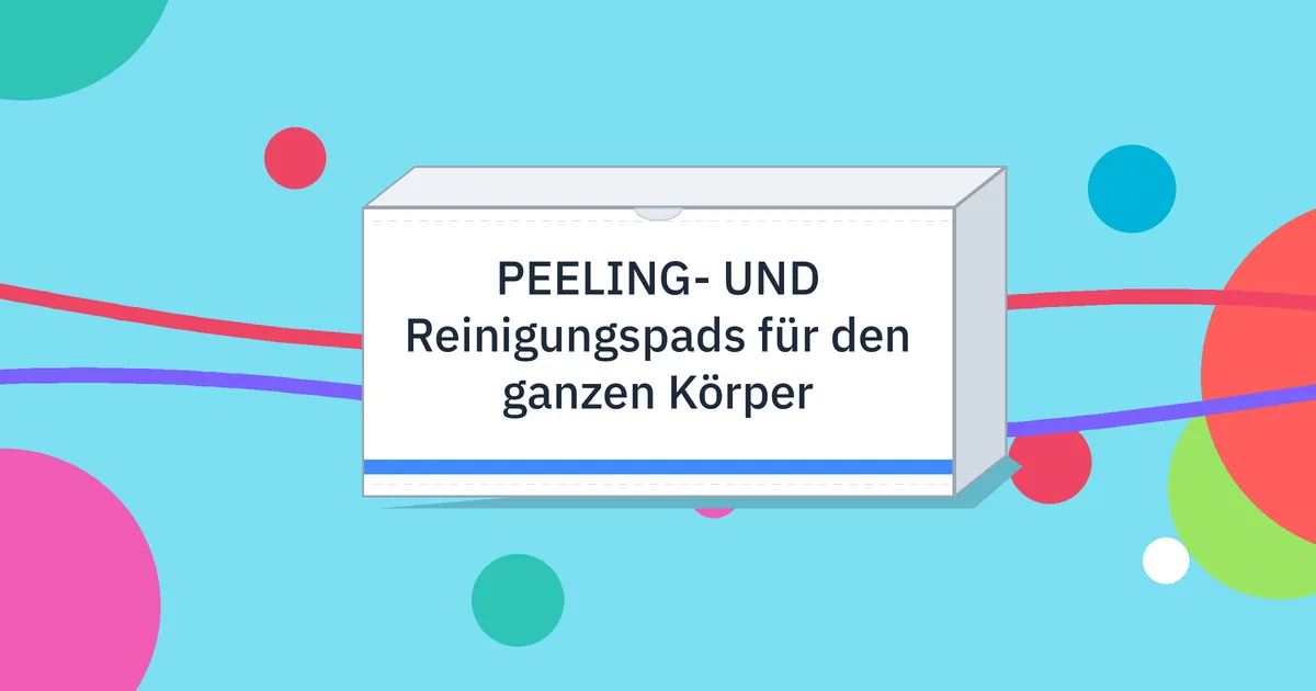 Symbolbild: Packung mit der Aufschrift PEELING- UND Reinigungspads für den ganzen Körper (PZN 20333123) – Verfügbarkeit und Bezug in Apotheken in Frankfurt am Main