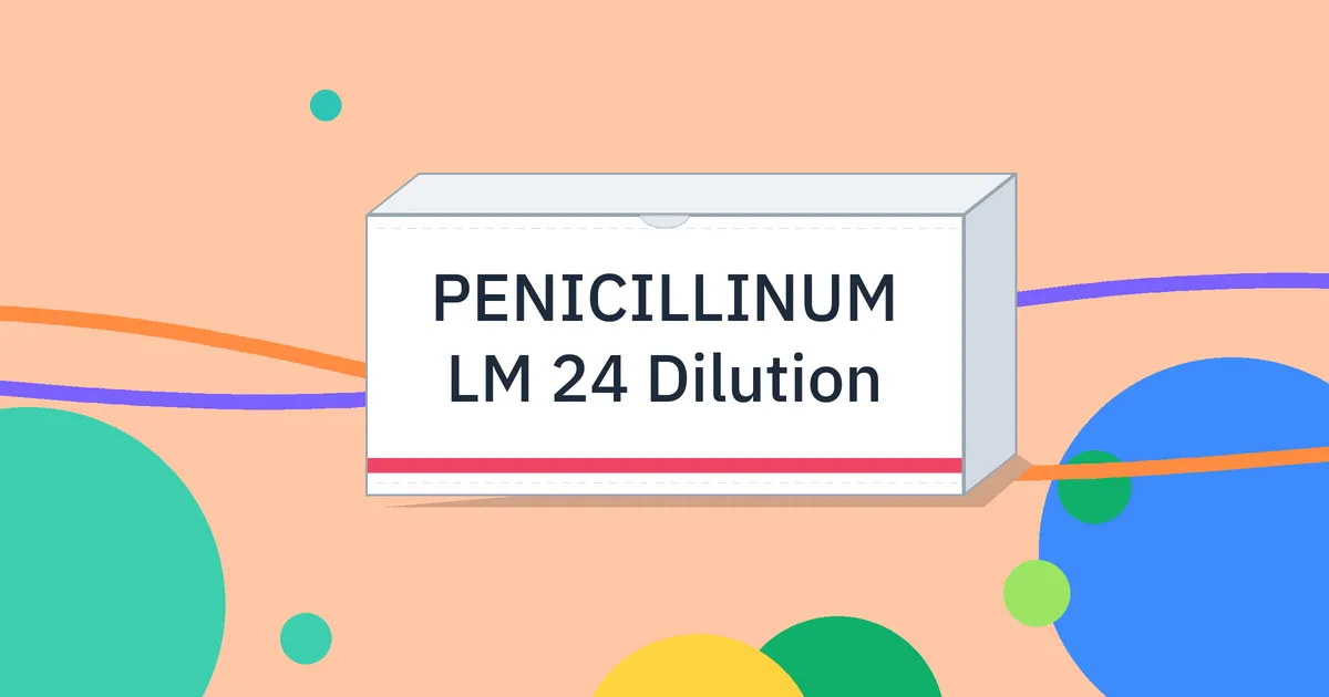Symbolbild: Packung mit der Aufschrift PENICILLINUM LM 24 Dilution (PZN 12977378) – Verfügbarkeit und Bezug in Apotheken in Frankfurt am Main