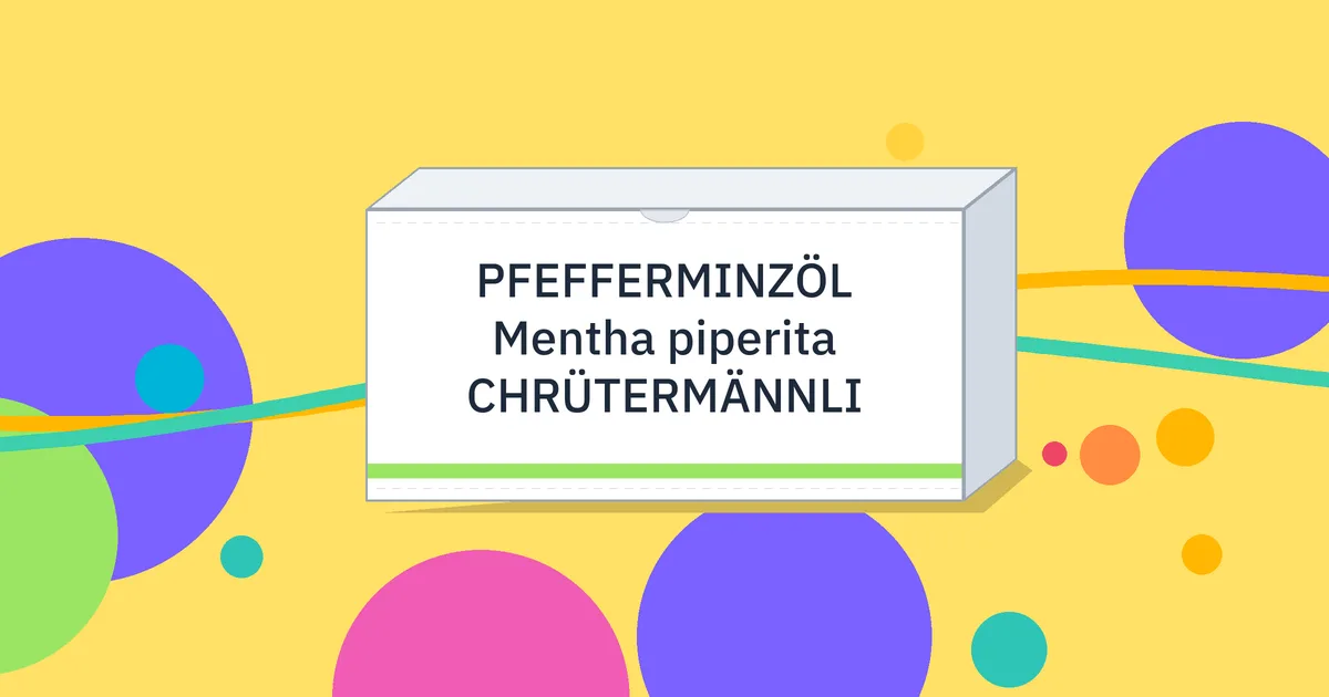 Symbolbild: Packung mit der Aufschrift PFEFFERMINZÖL Mentha piperita CHRÜTERMÄNNLI (PZN 07197187) – Verfügbarkeit und Bezug in Apotheken in Frankfurt am Main