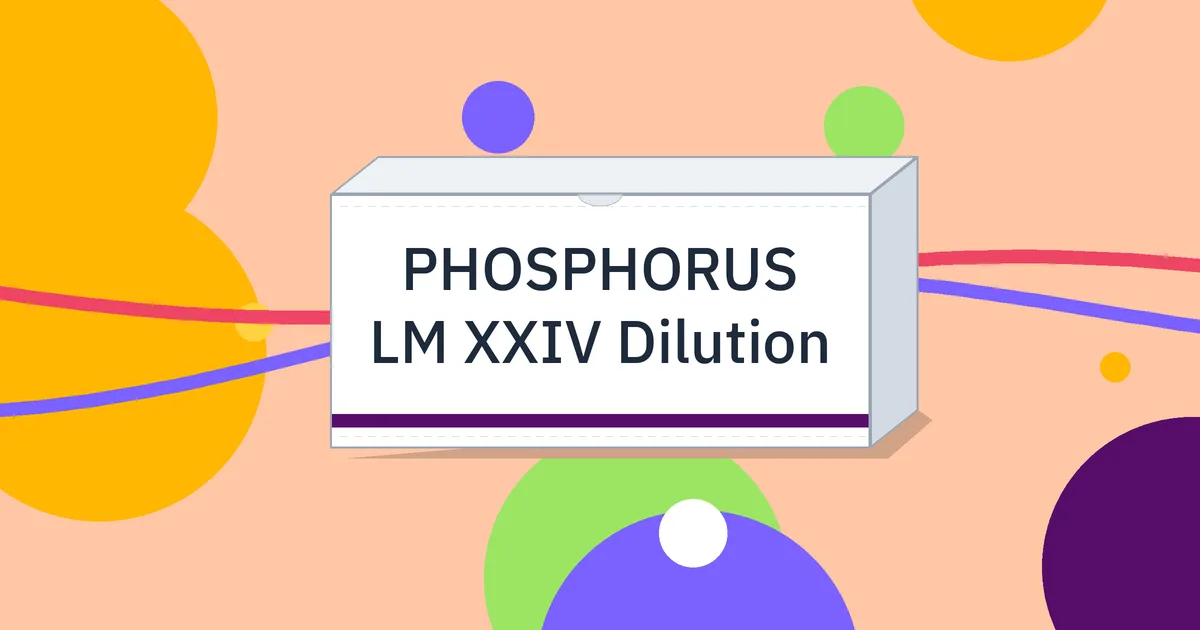 Symbolbild: Packung mit der Aufschrift PHOSPHORUS LM XXIV Dilution (PZN 02821617) – Verfügbarkeit und Bezug in Apotheken in Frankfurt am Main