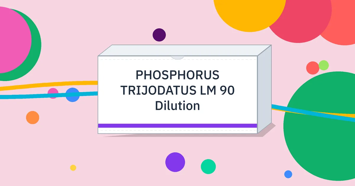 Symbolbild: Packung mit der Aufschrift PHOSPHORUS TRIJODATUS LM 90 Dilution (PZN 13035164) – Verfügbarkeit und Bezug in Apotheken in Frankfurt am Main