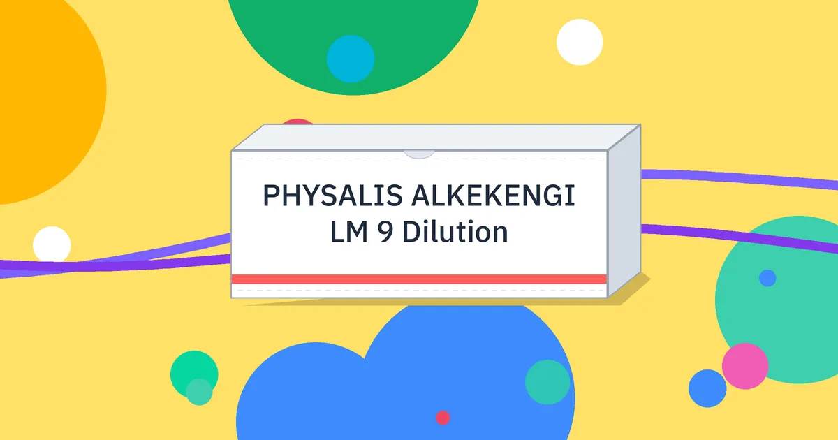 Symbolbild: Packung mit der Aufschrift PHYSALIS ALKEKENGI LM 9 Dilution (PZN 13639672) – Verfügbarkeit und Bezug in Apotheken in Frankfurt am Main
