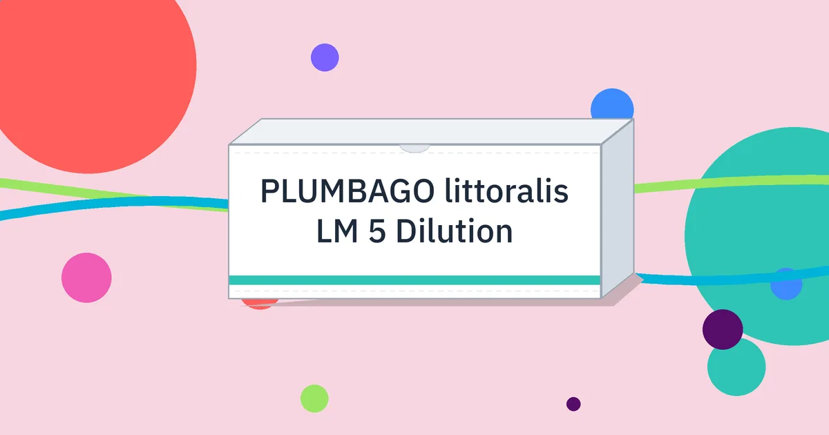 Symbolbild: Packung mit der Aufschrift PLUMBAGO littoralis LM 5 Dilution (PZN 13648895) – Verfügbarkeit und Bezug in Apotheken in Frankfurt am Main