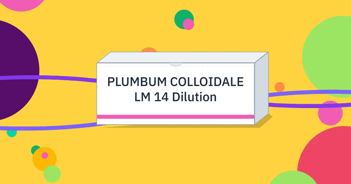 Symbolbild: Packung mit der Aufschrift PLUMBUM COLLOIDALE LM 14 Dilution (PZN 13040225) – Verfügbarkeit und Bezug in Apotheken in Frankfurt am Main