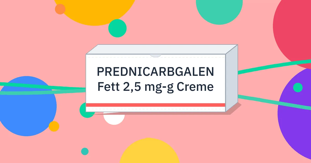 Symbolbild: Packung mit der Aufschrift PREDNICARBGALEN Fett 2,5 mg-g Creme (PZN 15629525) – Verfügbarkeit und Bezug in Apotheken in Frankfurt am Main