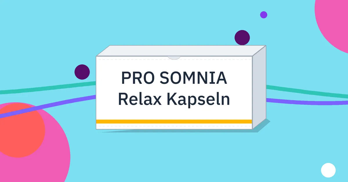 Symbolbild: Packung mit der Aufschrift PRO SOMNIA Relax Kapseln (PZN 18841504) – Verfügbarkeit und Bezug in Apotheken in Frankfurt am Main