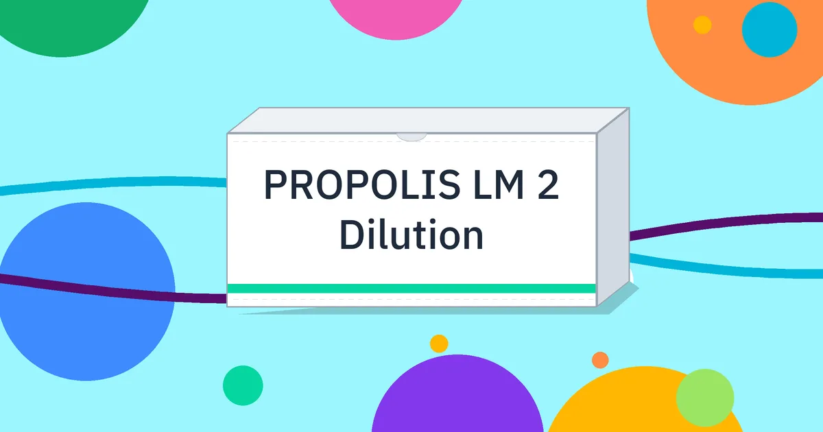 Symbolbild: Packung mit der Aufschrift PROPOLIS LM 2 Dilution (PZN 13044499) – Verfügbarkeit und Bezug in Apotheken in Frankfurt am Main