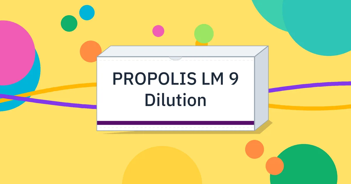 Symbolbild: Packung mit der Aufschrift PROPOLIS LM 9 Dilution (PZN 13044571) – Verfügbarkeit und Bezug in Apotheken in Frankfurt am Main